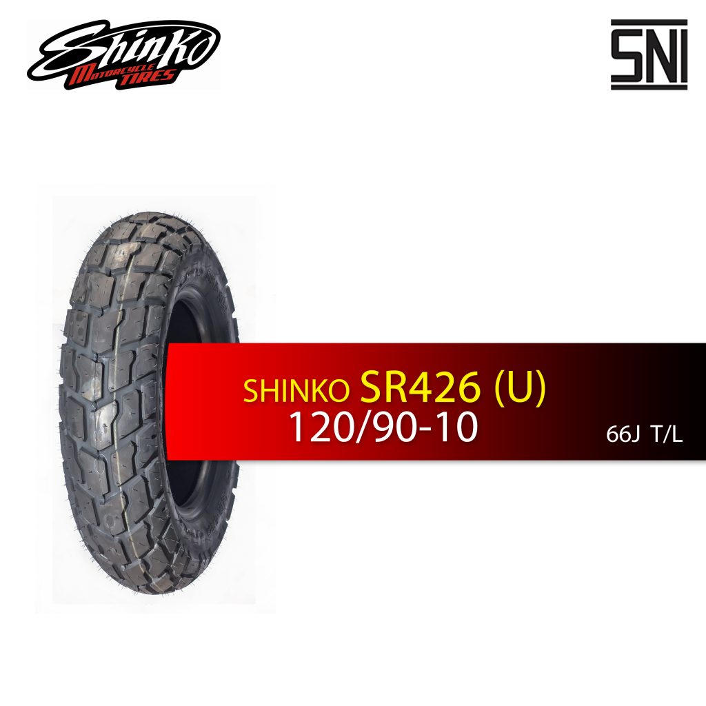SR 426 120/90-10 (U) 66J T/L - Shinko Tire Indonesia
