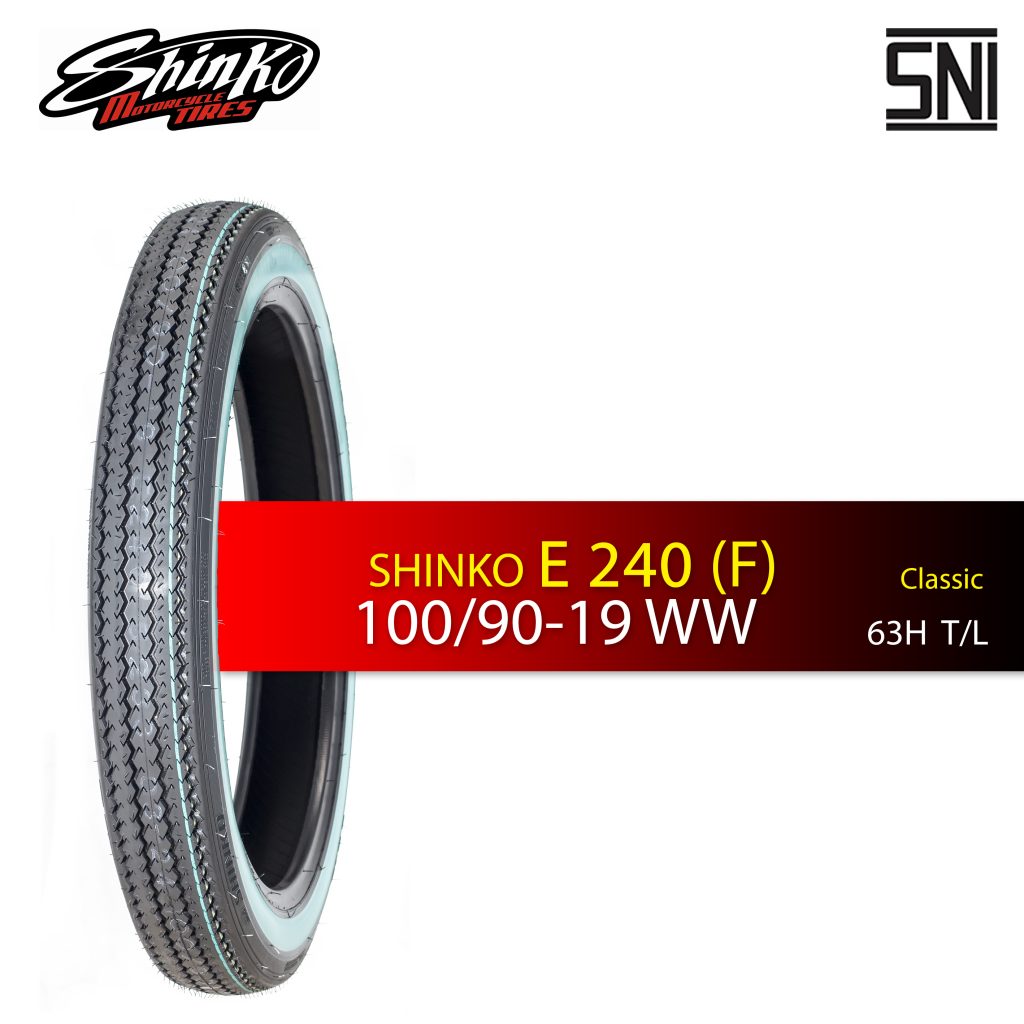 E 240 (F) 100/90-19 WW (63H) T/L - Shinko Tire Indonesia
